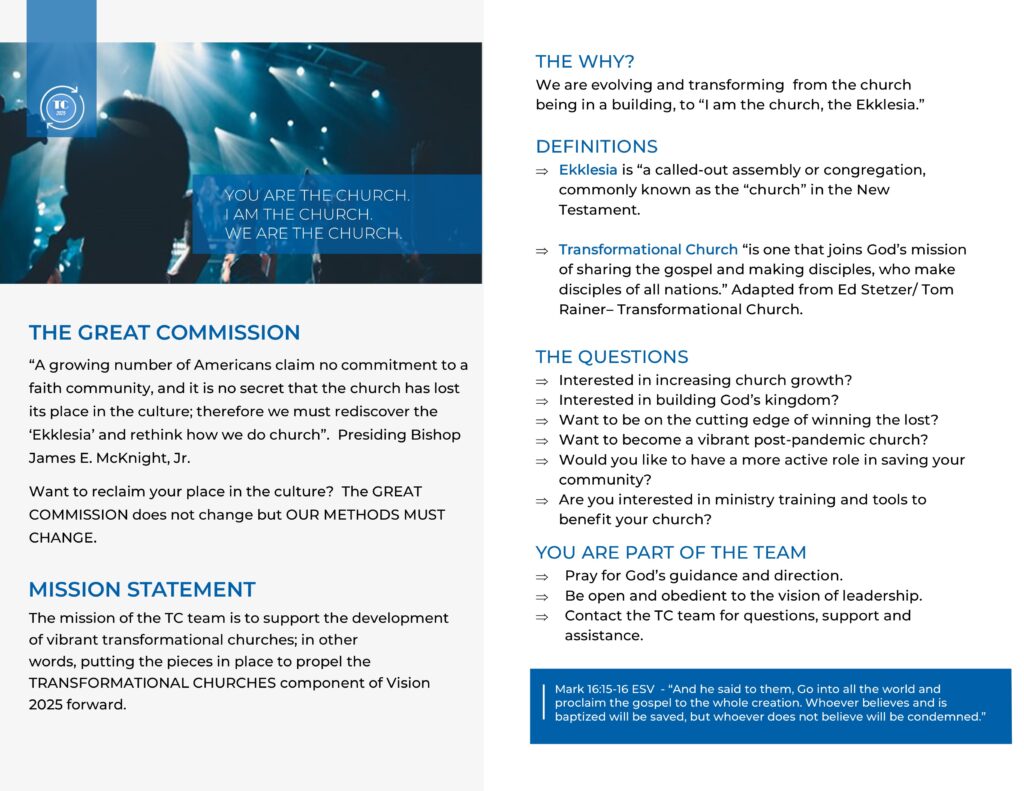 Transformational Churches - Church of God by Faith Ministries